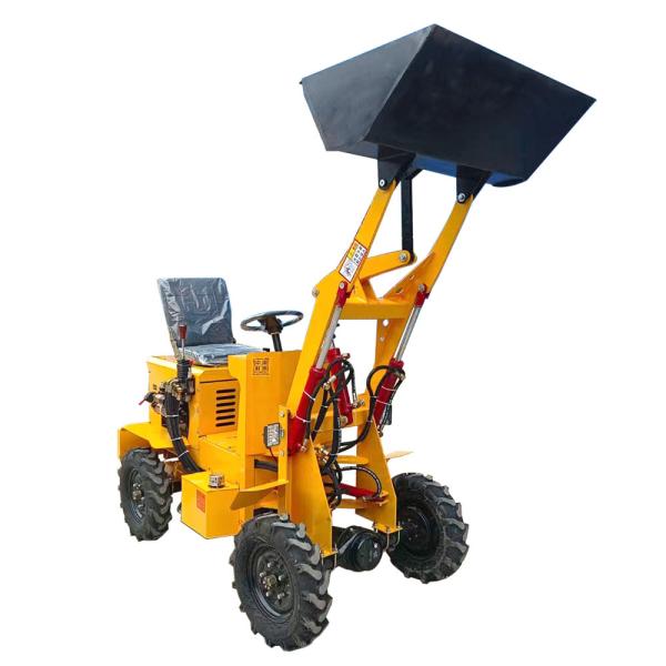 Quality Double Lifting Cylinder Electric Small Wheel Loader 700kg HTEL18 for sale