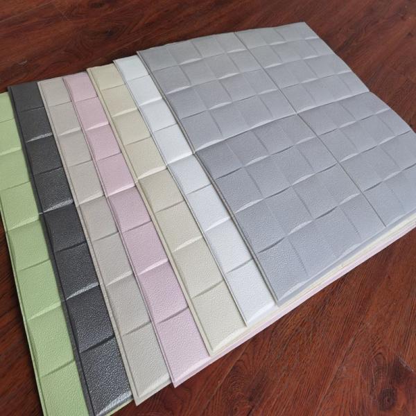 Quality 8mm Thickness Geometric Pattern Foam Wall Stickers for Sophisticated 3D Ceiling for sale