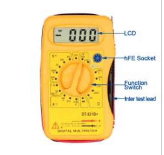 Quality Pocket-Size Multimeter Dt831b Digital Multimeter for sale