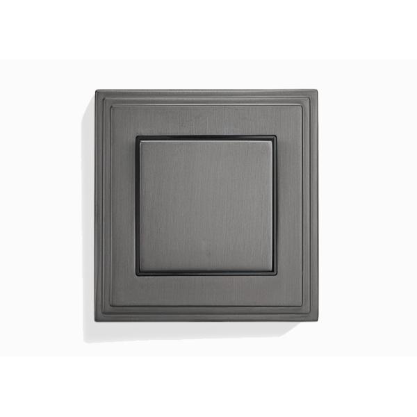 Quality Modern Brass Switches And Sockets 86mm 90mm Easy Installation for sale