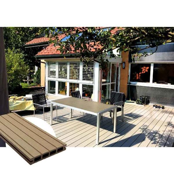 Quality Eco Friendly Hollow Composite Decking For Park 3.6 m Beach Road Unsplit for sale