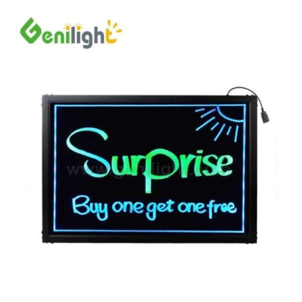 Quality Powerful Shopping Mall LED Fluorescent Screen Writing Board with CE ROHS LVD Certificate for sale