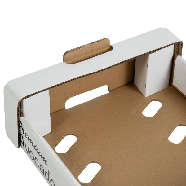 Quality Direct Custom Printing Rectangle Corrugated Box For Avocado Fruit for sale