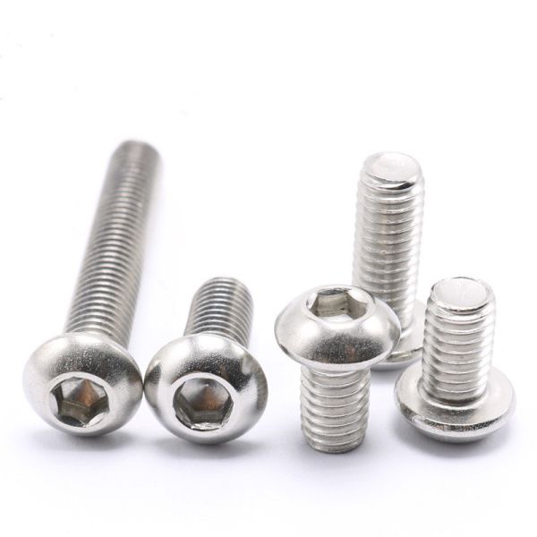 Quality ISO Stainless Steel A2 Hexagon Socket Allen Button Head Bolt Ss304 ISO7380 Bolt 100% QC Test for sale