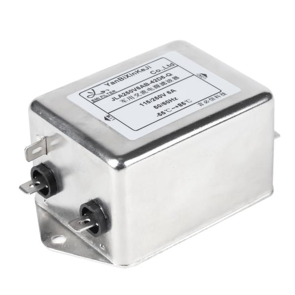 Quality Single Phase EMI Filter RFI Noise Filter M4 Screw Output 250V Power Line Filter for sale