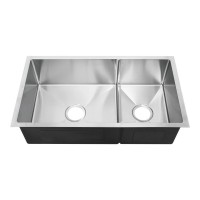 Quality Handmade Undermount Stainless Steel Kitchen Sink Double Bowl For Multitasking for sale