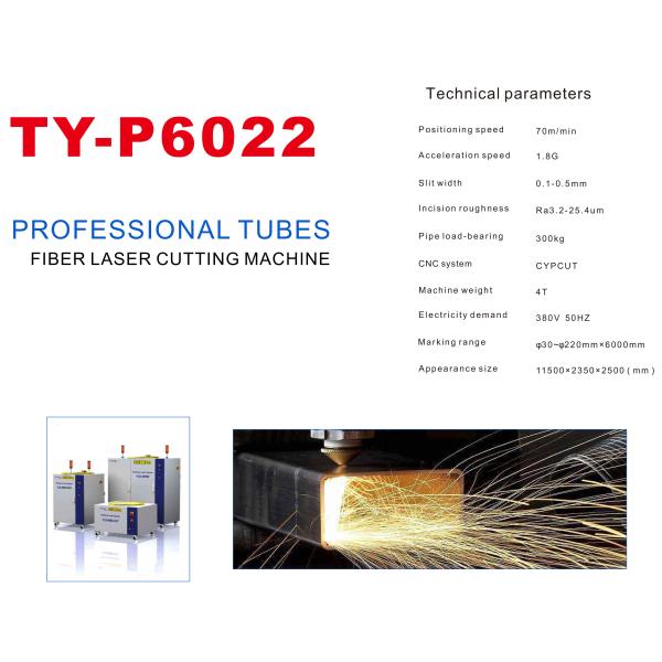 Quality Cypcut 1000 - 6000W Fiber Laser Pipe Cutting Machine for sale