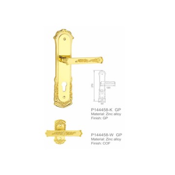Quality Fashion Design Chrome Interior Door Knobs Nickel Plated Color Round Escutcheon for sale