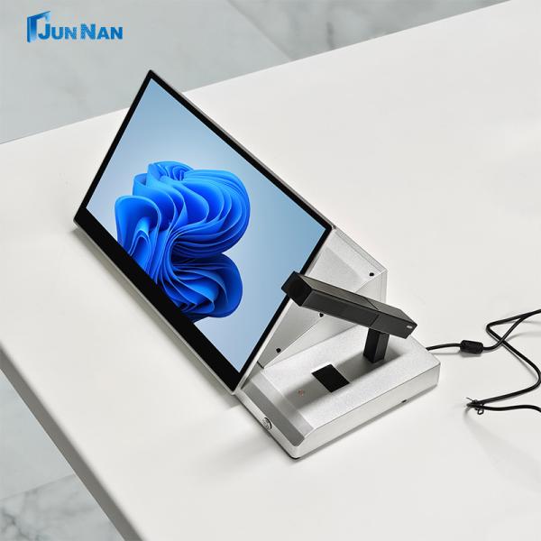 Quality Pop Up Desk Top Terminals Remote Desktop Lcd Lift Wireless Conference Microphone for sale