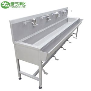 Quality Foot Operated Stainless Steel Hand Wash Basin Sink For Laboratory / Operating for sale