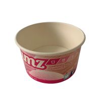 Quality 6 Oz Ice Cream Paper Cup Degradable Barrier Coating Ice Cream Pots for sale