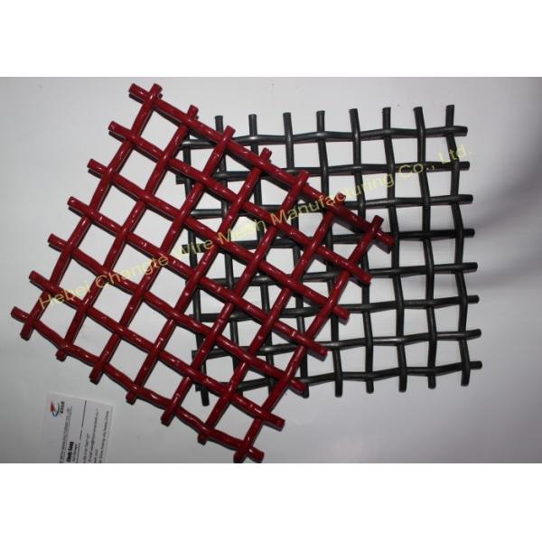 Quality Red 72A Manganese Steel Crusher Mining Wire Screen Mesh for sale
