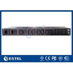 Quality 200-240VAC 2x16A Dual-Input Switched Rack PDU with KN-1 Protection Monitoring for sale