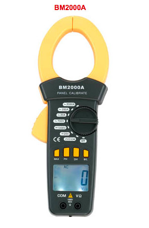 Quality 2000A 2.2 Inch 700V Digital AC Clamp Meter , Mini Digital Clamp Meter for sale