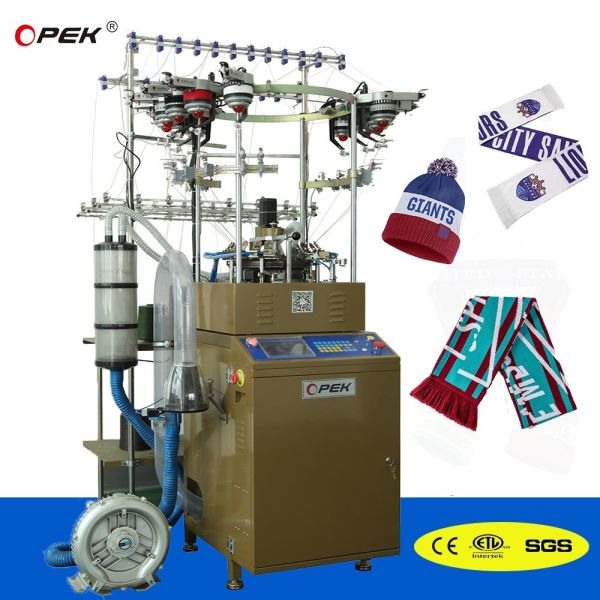 Quality Fully Auto Alarm Jacquard High Speed Computerized Hat and Scarf Knitting Machine for sale