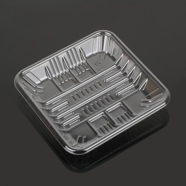 Quality OEM ODM Square Disposable 14*14*2cm Plastic Meat Packaging for sale