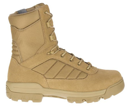 Quality YKK Zipper Military Combat Boots Tan Tactical Boots Slip Resistant for sale