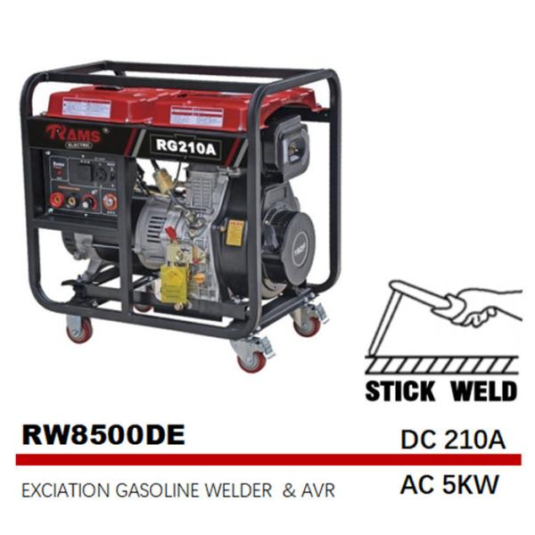 Quality 210A Diesel Stick Welding Generator Excitation Electric Start AC 5kw Single Phase for sale