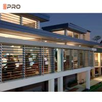 Quality Exterior Roller Shutter Anodised 4mm Aluminium Louver Window for sale