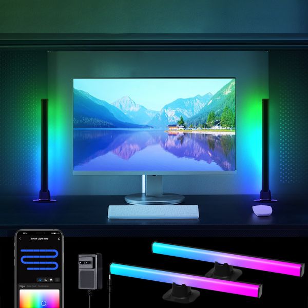 Quality Modern Ambient RGB Light Bar For Room Multicolor Adjustment 43×10×10CM for sale