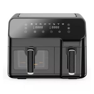Quality Dual Zone 9L Air Fryer Smart Digital Control 2 Basket Visible Window for sale