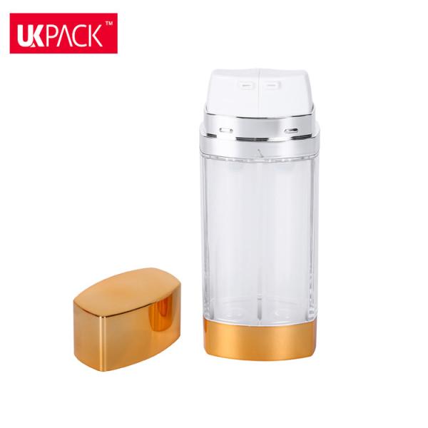 Quality Cosmetic airless bottle 15ml*2 for sale