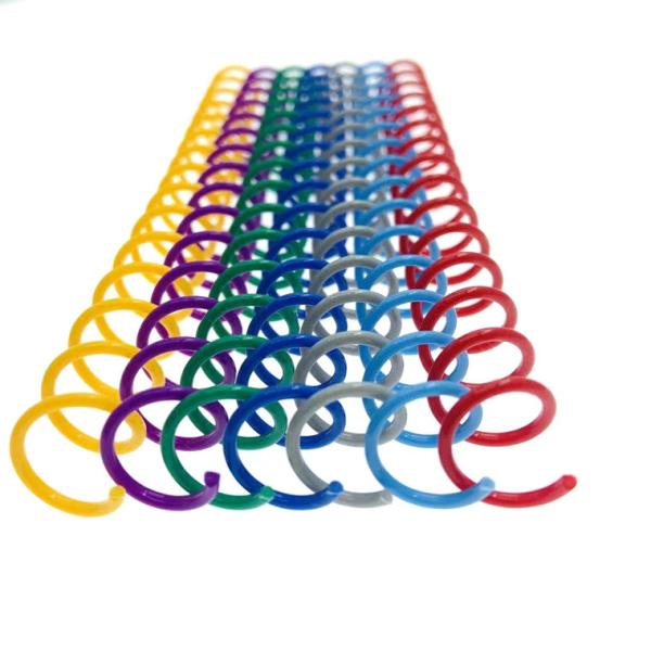 Quality OEM PVC PET Plastic Spiral Binding Coils For Notebooks for sale