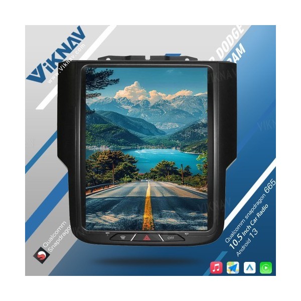 Quality VIKNAV 10.5 inch For Dodge Ram 1500 (2013-2018) Automatic Touch Screen Android for sale