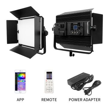Quality DMX 512 RGB LED Studio Lights Soft Panel , 120W Wireless Photography Lights for sale