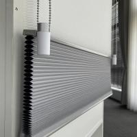 Quality Protect Your Space with Grey Honeycomb Blinds Insect Resistant and UV-Blocking for sale