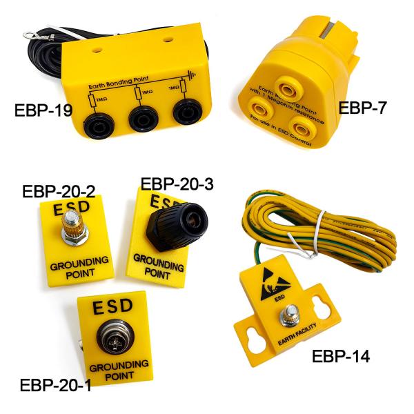Quality ESD Earth Facility 1x10mm Stud Yellow Grounding Plug Socket for sale