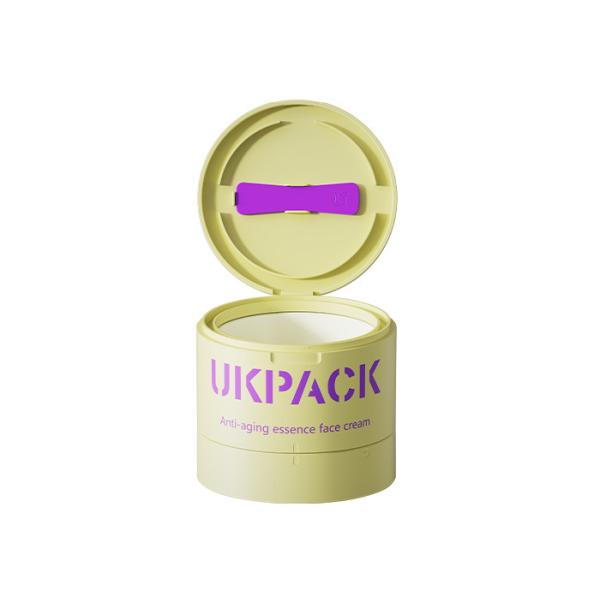 Quality Fefillable Flip Top Cream Jar With Spoon 100g 150g 200g for sale
