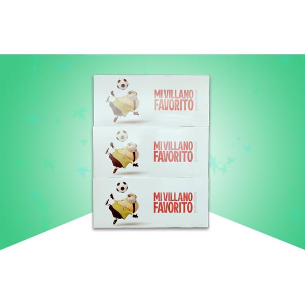Quality 4 Colors CMYK Minion PDQ Cardboard Trays With Stackable Design for Kid Drink for sale