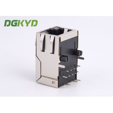 Quality Shielded Gigabit ehternet RJ45 PCB Connector with Transformer RJ45 Network for sale