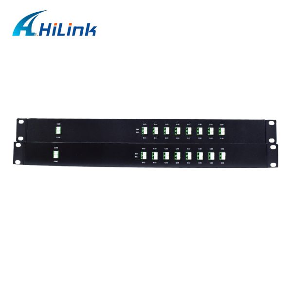 Quality LC APC 2x8ch DWDM Mux Module 19 Inch 1U Rack Mounted Dual Fiber for sale