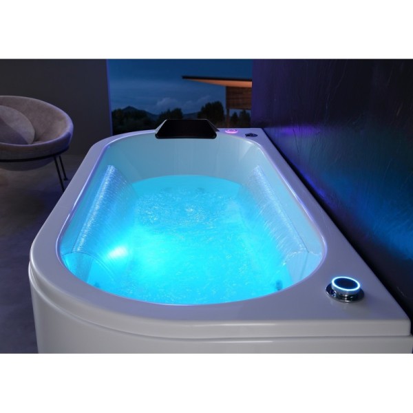 Quality Single Spa With Double Waterfall Massage Bathtub for sale