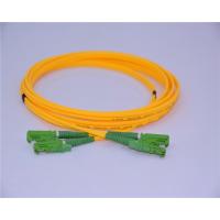 Quality Duplex 3.0mm Fiber Optic Jumper Cables E2000 APC To E2000 APC Yellow Color for sale