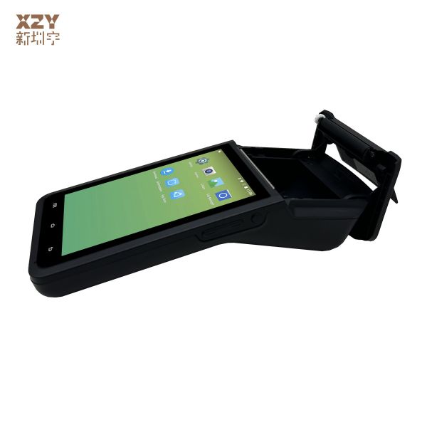 Quality 64GB Storage Black Android Handheld POS Machine For Streamlined Business for sale