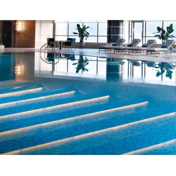 Quality Blue Ceramic Swimming Pool Mosaic Tiles 6mm Glossy Matt for sale