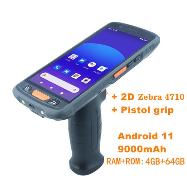 Quality Android 11 Warehouse Logistic Portable 4G WIFI GSM 1D 2D Handheld PDA Barcode for sale