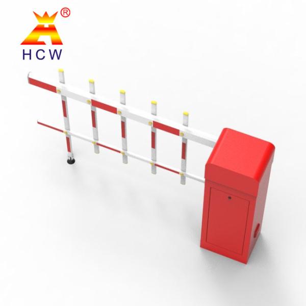 Quality Parking Lot Barrier Arm Gate 6m security boom gate Remote Control 160W for sale