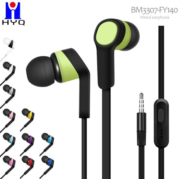 Quality OEM Plastic Housing Wired In Ear Earphones 32ohms Stereo Sound for sale