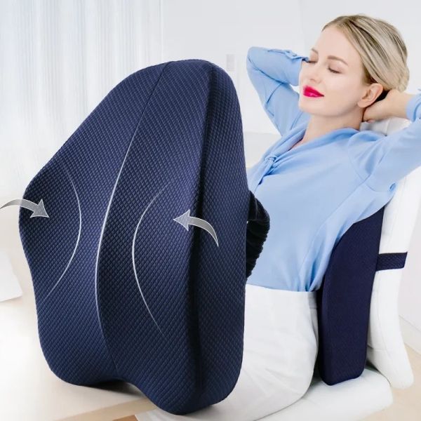 Quality Memory Foam Seat Cushion Orthopedic Pillow Back Pillow Car Seat Hip Massage Pad Sets for sale