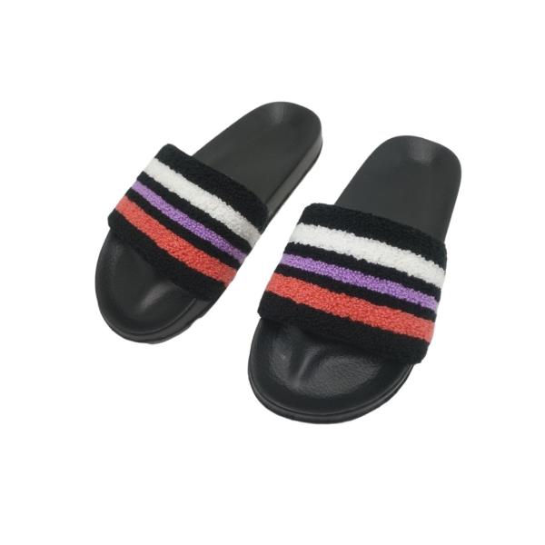 Quality Soft Pu Towel Upper Classic Eva Beach Slippers for sale