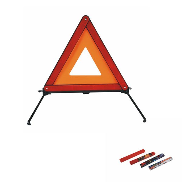 Quality PMMA+ABS High Visibility Red Portable Road Hazard Triangle for Trucks for sale