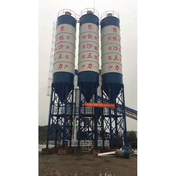 Quality 50 Ton 100 Ton Cement Silo Steel Storage Batching Concrete Mixing Plant Single Double Silo Big Bag 3m3 for sale