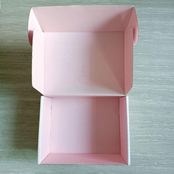 Quality Custom Order Pink Cardboard Paper Postal Boxes for Environmentally Friendly for sale