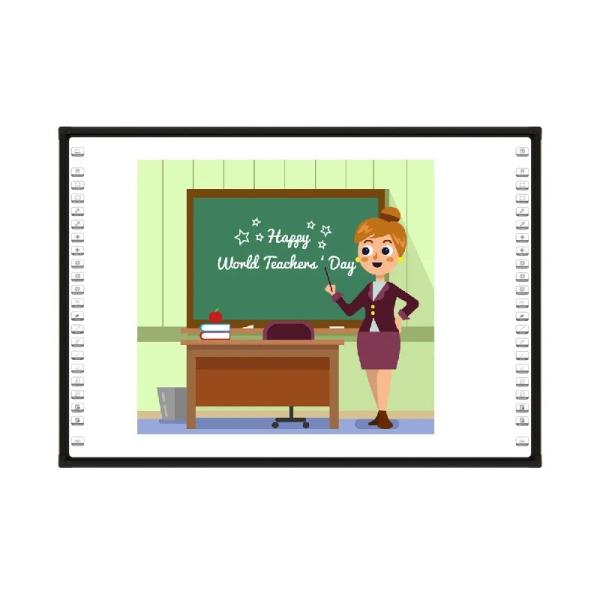 Quality 82 Inch Infrared Interactive Boards With E3 Ceramic/ Nano Surface Work With for sale