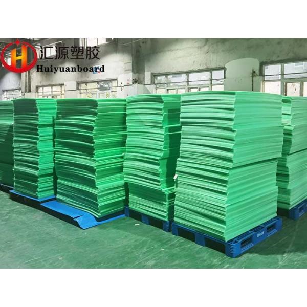 Quality Impact Resistant Green PP Corrugated Plastic Sheets Waterproof for sale