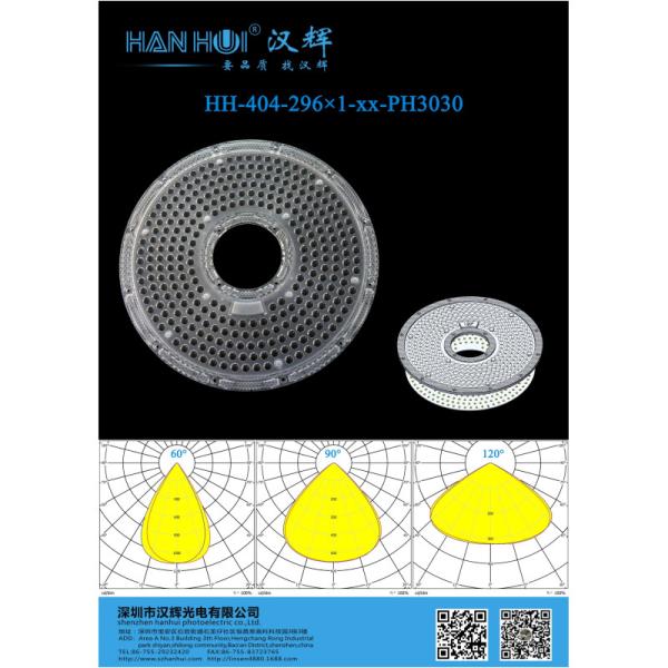 Quality 3030 LEDs High transmittances High Performances 263.03×9mm LED Light Lens For High Bay Lighting for sale